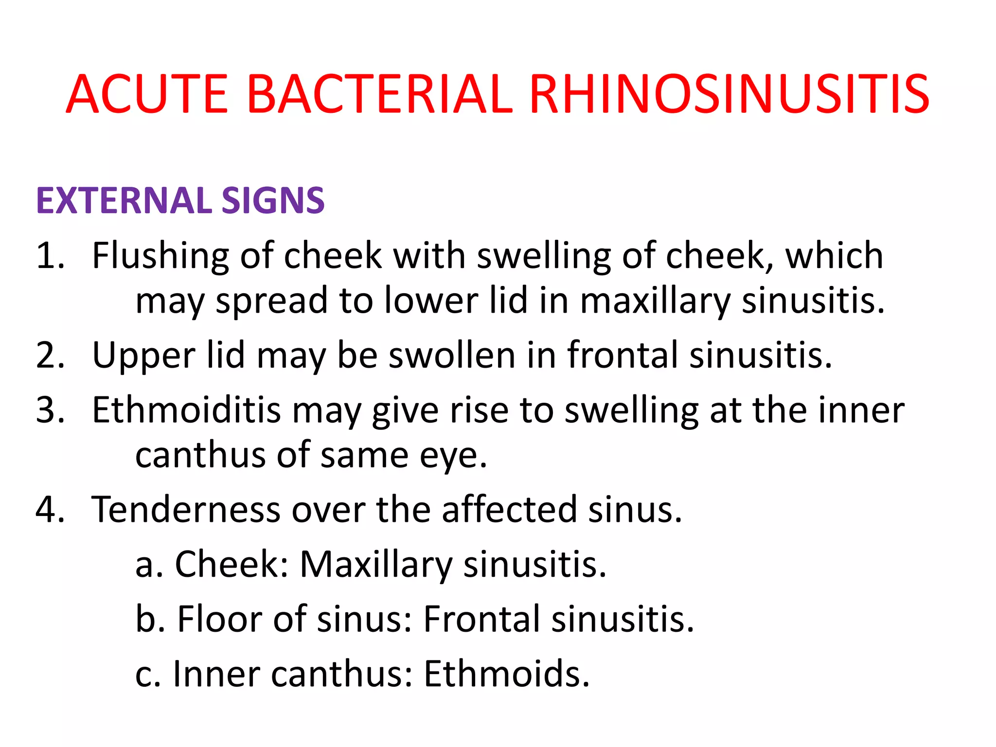 ACUTE & CHRONIC RHINOSINUSITIS | PPTX