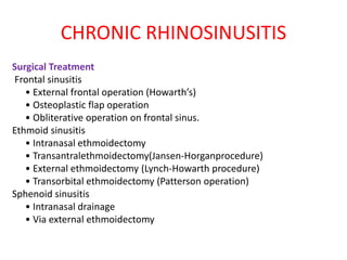 ACUTE & CHRONIC RHINOSINUSITIS | PPTX