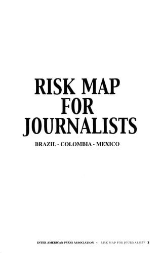 23 Risk Map for Journalists | PDF