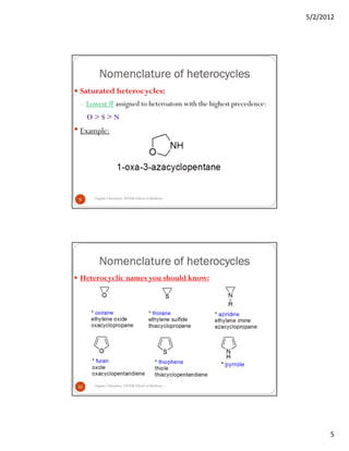 (23) session 23 heterocyclic compounds (self-study!) | PDF | Chemistry ...