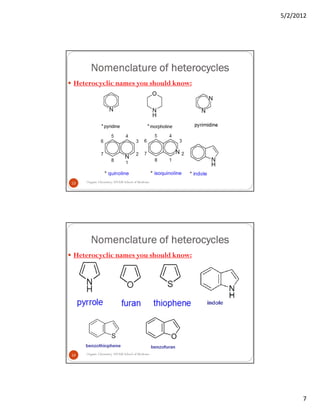 (23) session 23 heterocyclic compounds (self-study!) | PDF | Chemistry ...