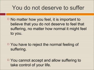 Suffering and feeling numb | PPT