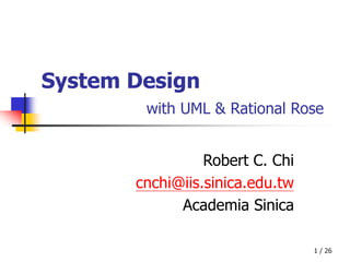 Steps for System Design Realize all Use Cases Use Sequence Diagram | PPT