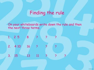 23T1W3 Mathematics ppt on Number Sequence.ppt