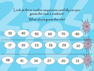 23T1W3 Mathematics ppt on Number Sequence.ppt