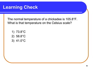 CONVERSION OF TEMPERATURE | PPT