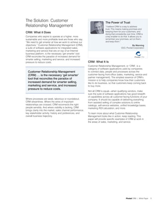 The crm journey from productivity to profit | PDF