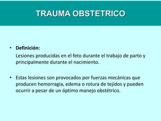 23 trauma obstetrico.ppt ginecologico losc | PPT