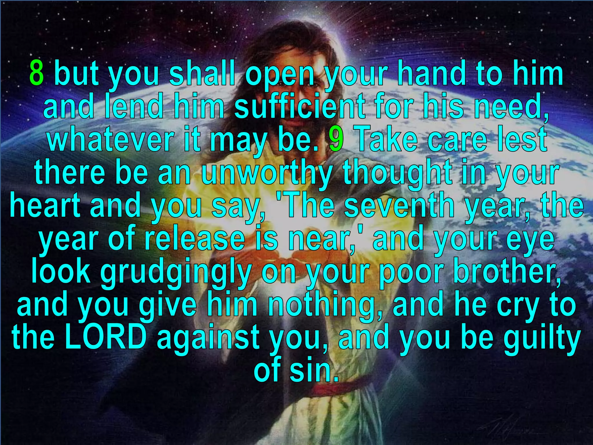 What Jesus said About The Poor Among Us | PPT