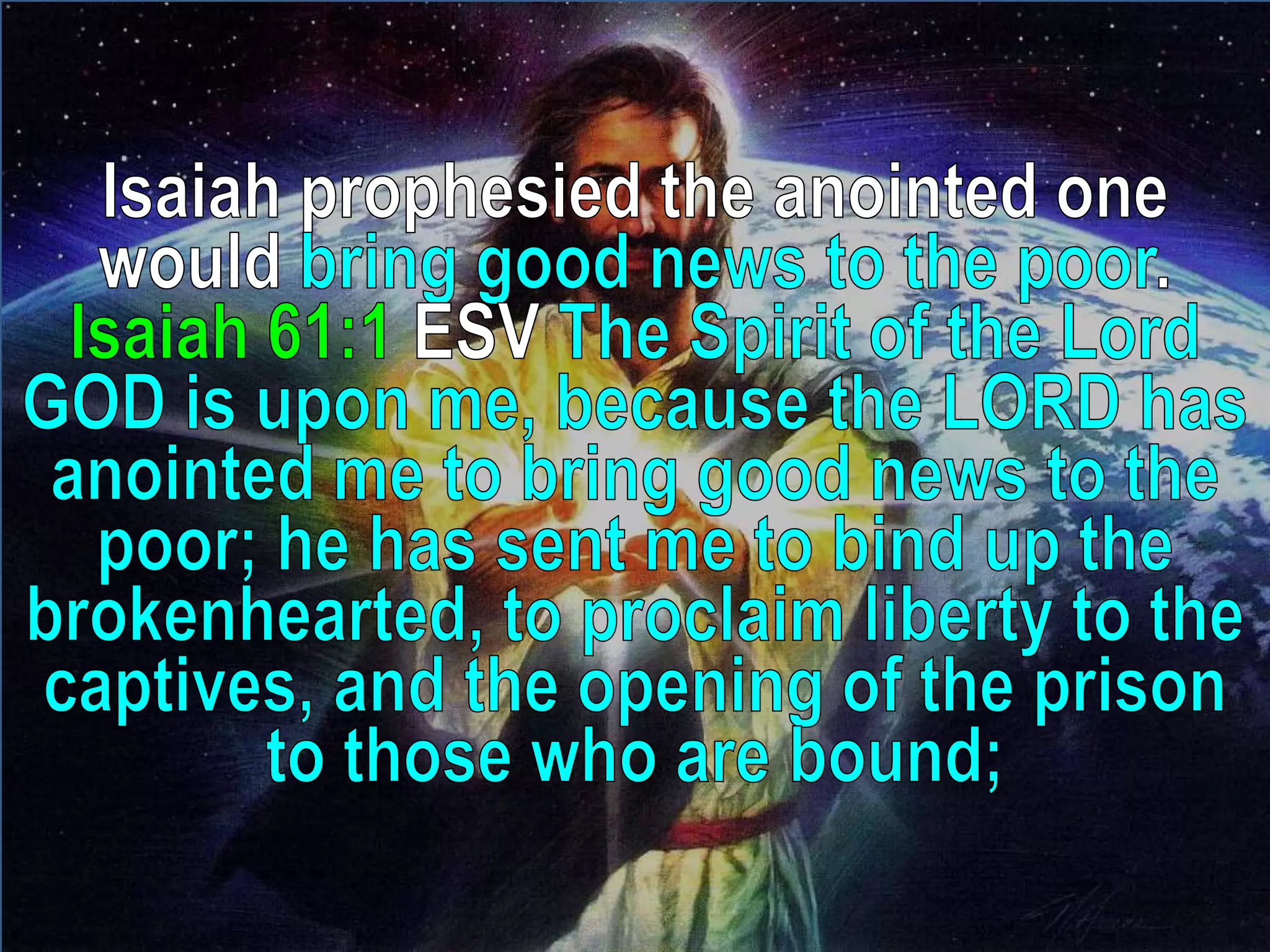 What Jesus said About The Poor Among Us | PPT