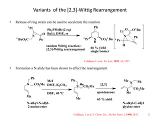 The (2, 3) witting rearrangement | PPTX