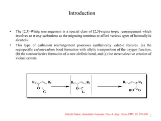 The (2, 3) witting rearrangement | PPTX