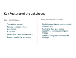 Considerations for Data Access in the Lakehouse | PDF