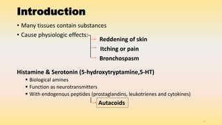 Histamine,Serotonin and ergot alkaloids | PPTX