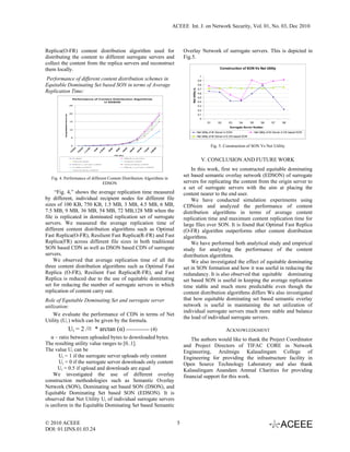 Design of Equitable Dominating Set Based Semantic Overlay Networks with Optimal Fast Replica ...