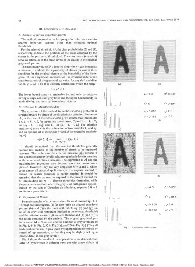 Ostu Thresholding | PDF