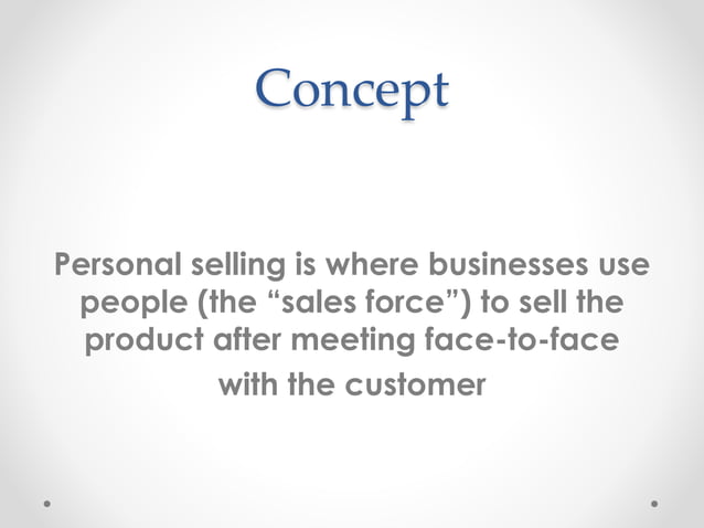 Personal Selling | PPT