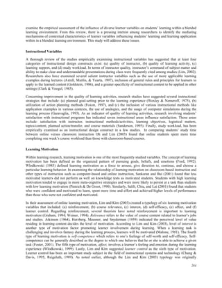 Learner and Instructional Factors Influencing Learning Outcomes within a Blended Learning ...