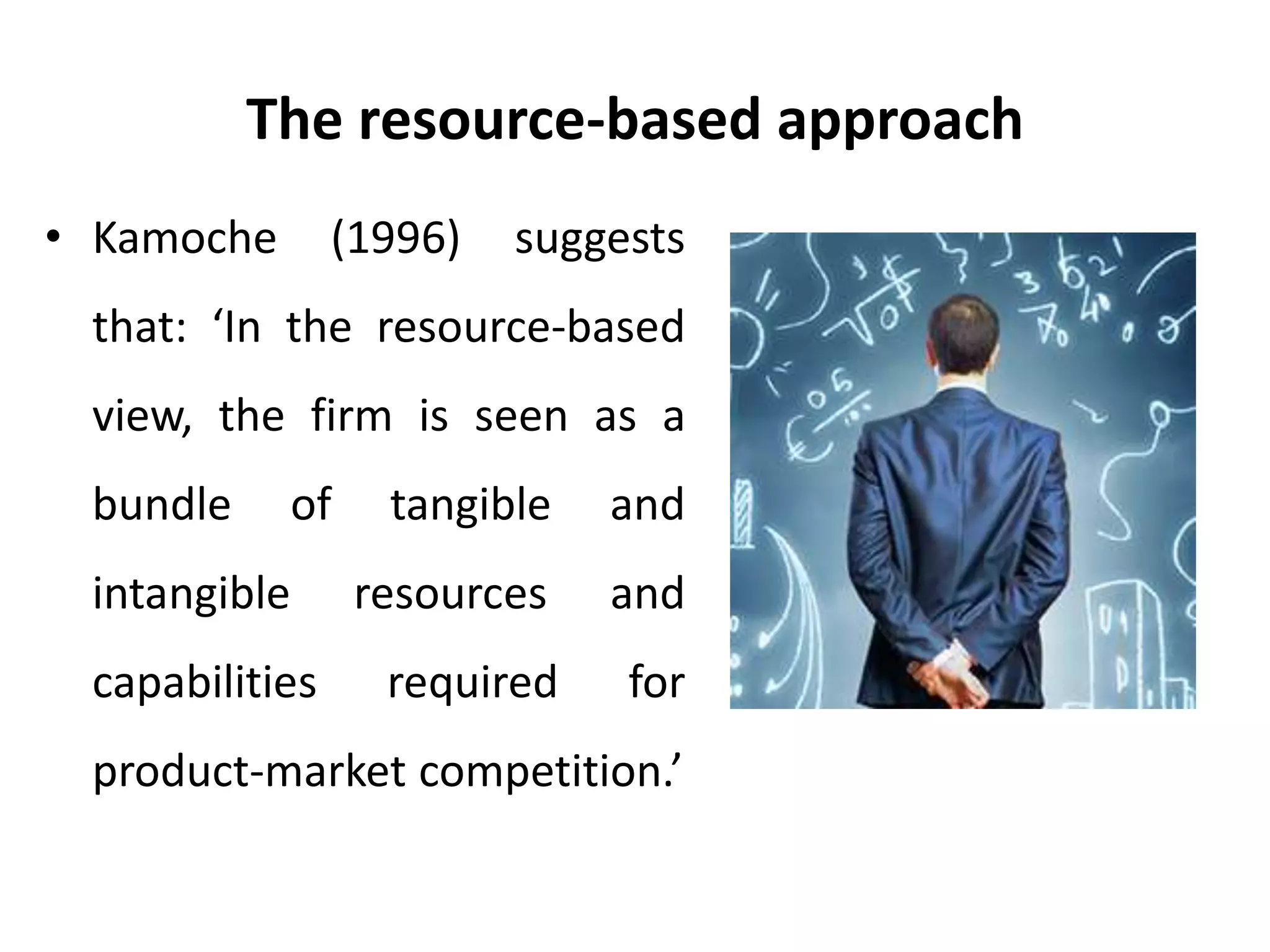 Approaches to strategic hrm - the resource-based approach - strategic ...