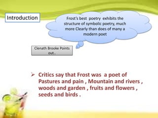 Symbolic Imagery in Robert Frost’s Poetry | PPTX