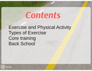 Does exercise make a difference - evidence and experience, Lenny ...