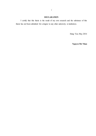 Graduation thesis of English Major | DOCX