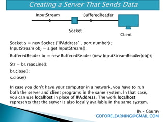 Networking in Java | PPTX