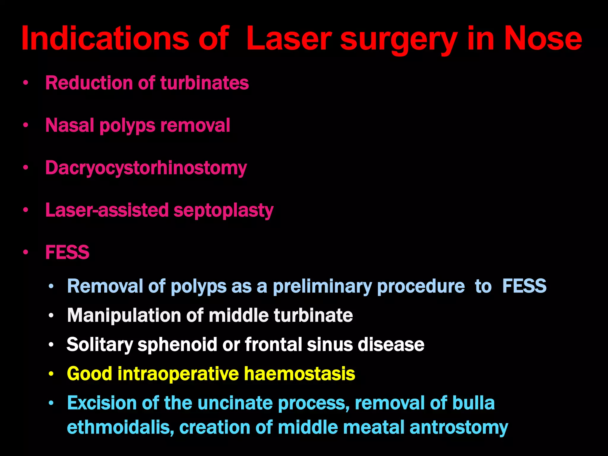 LASERs in ent | PPTX
