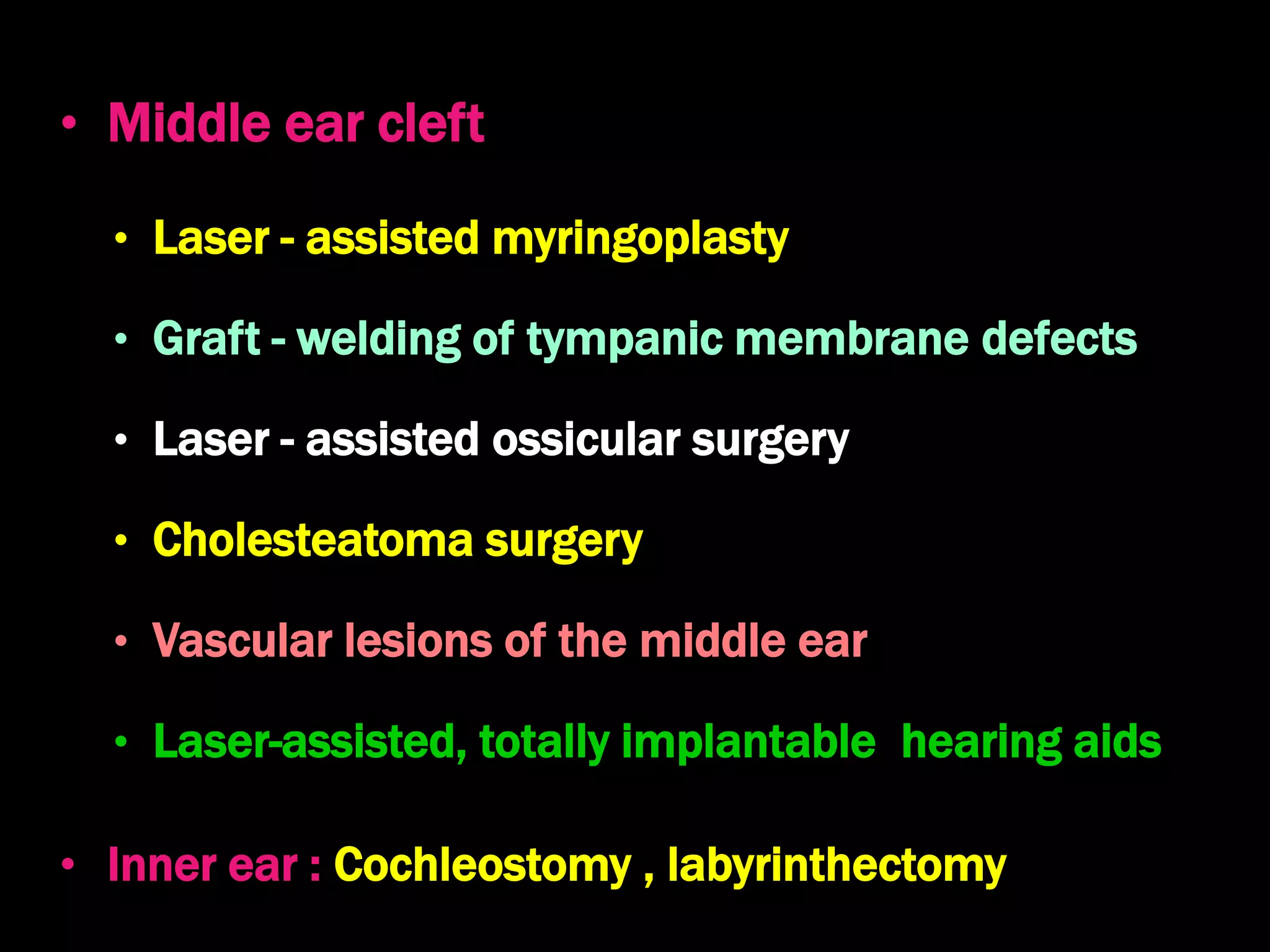 LASERs in ent | PPTX