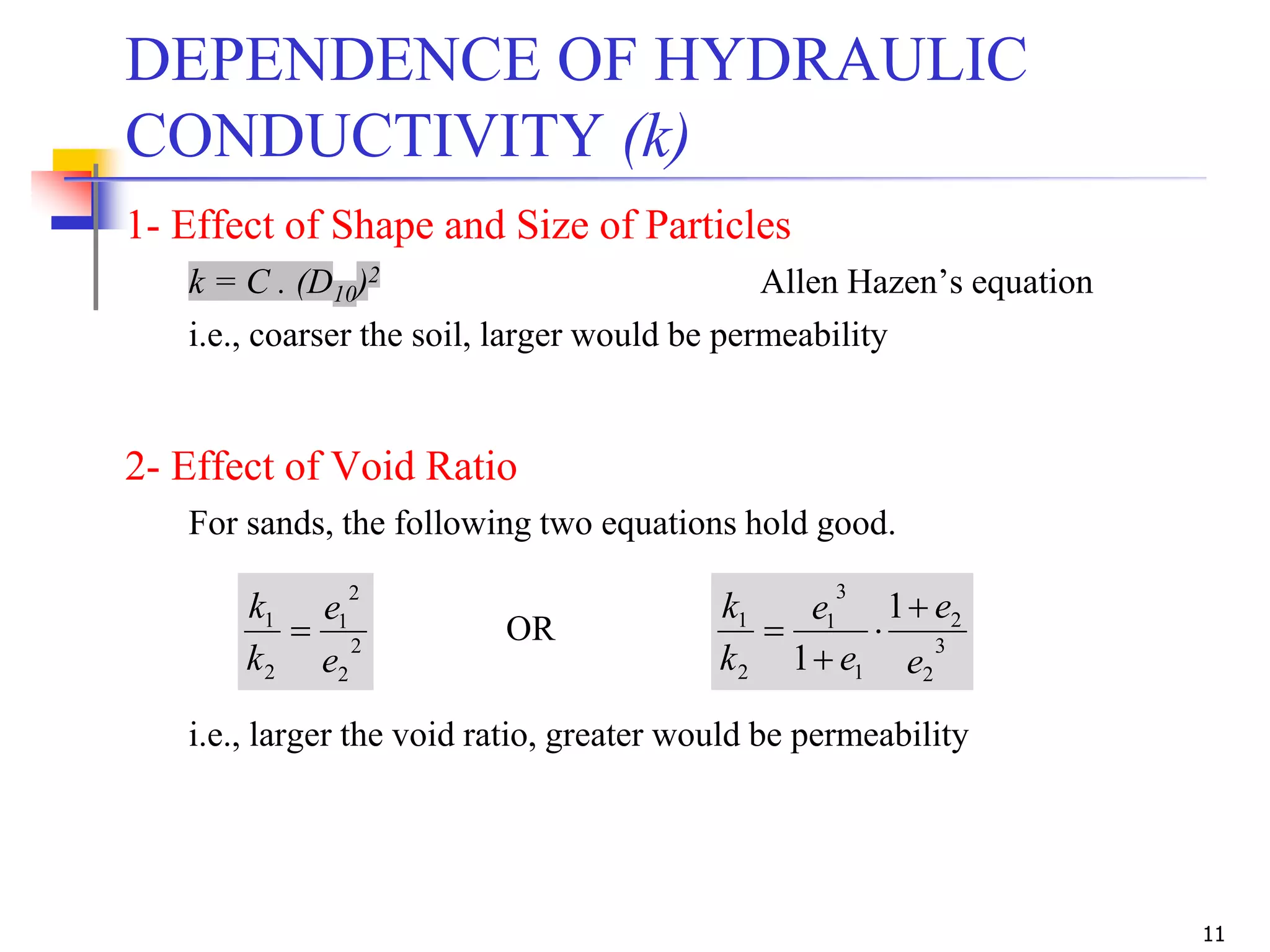 Geotechnical Engineering-I [Lec #24: Soil Permeability - II] | PPSX