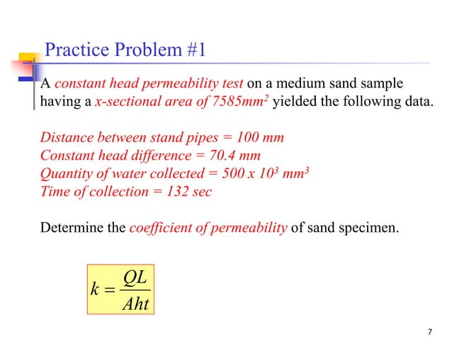 Geotechnical Engineering-I [Lec #24: Soil Permeability - II] | PPSX