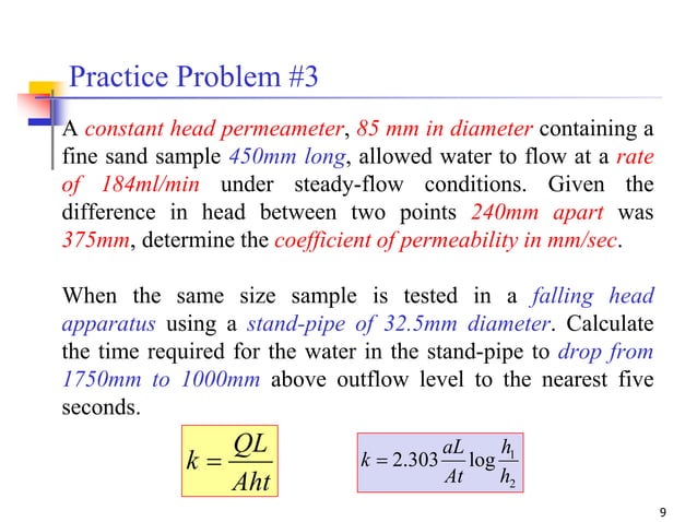 Geotechnical Engineering-I [Lec #24: Soil Permeability - II] | PPSX