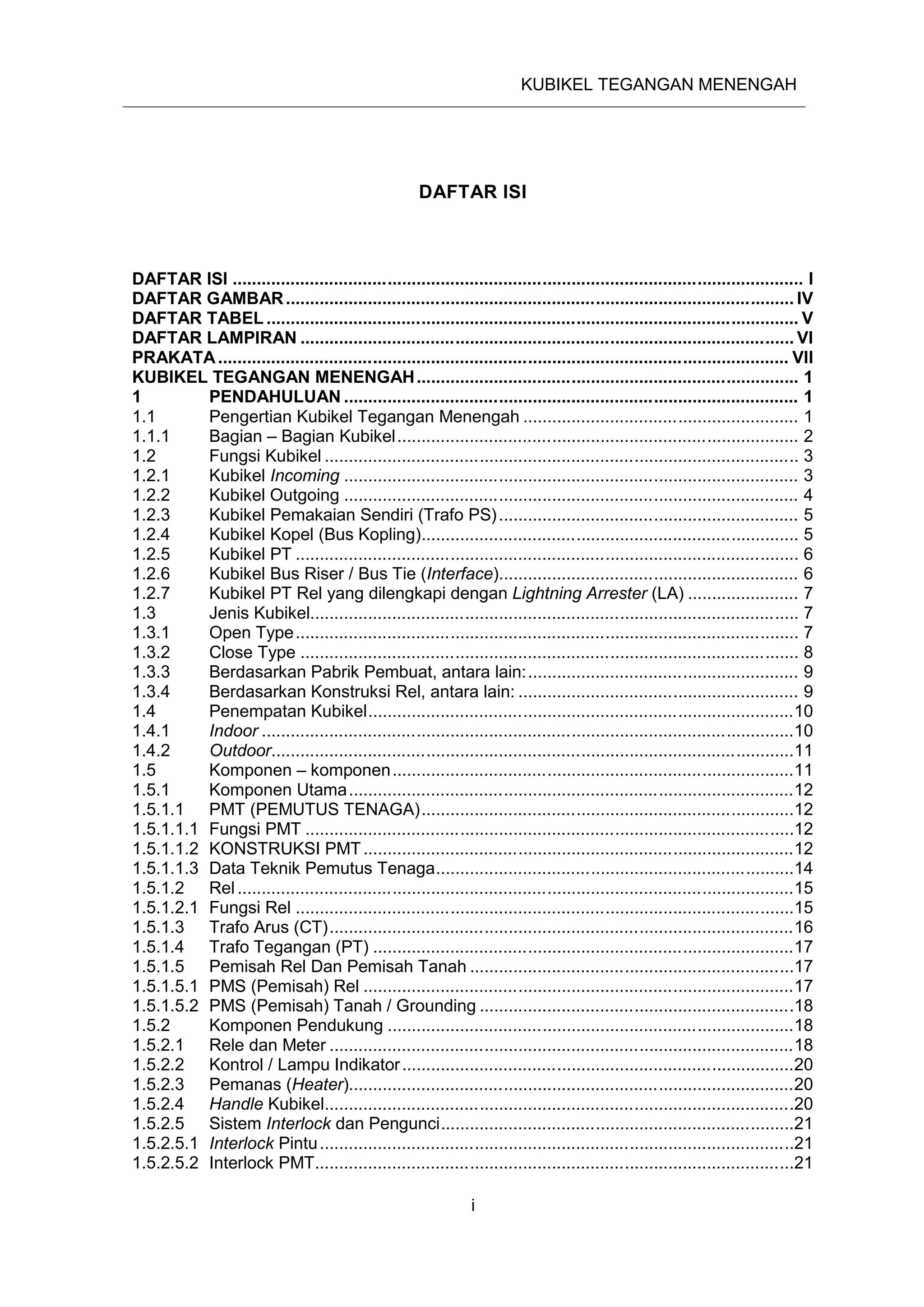 Buku pedoman kubikel tegangan menengah | PDF