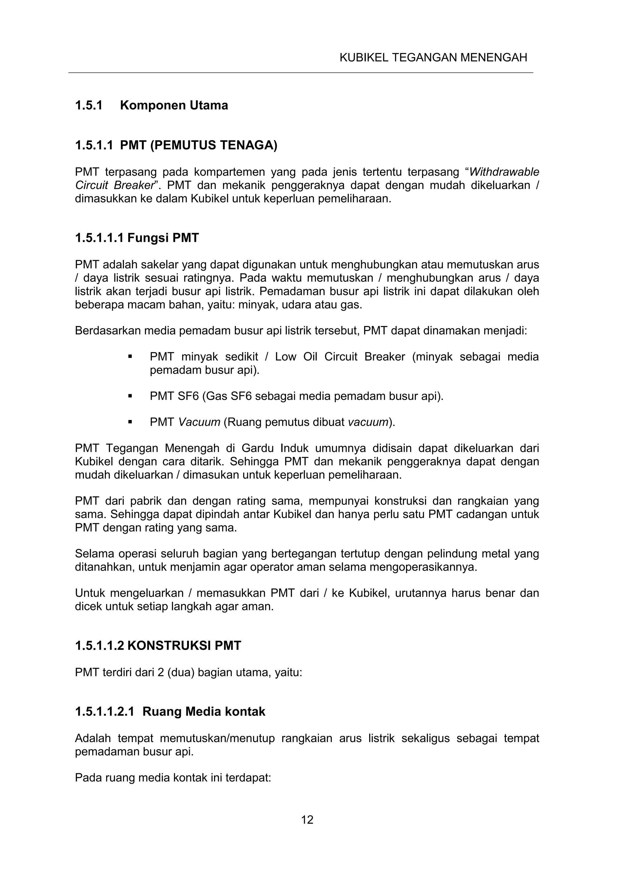Buku pedoman kubikel tegangan menengah | PDF