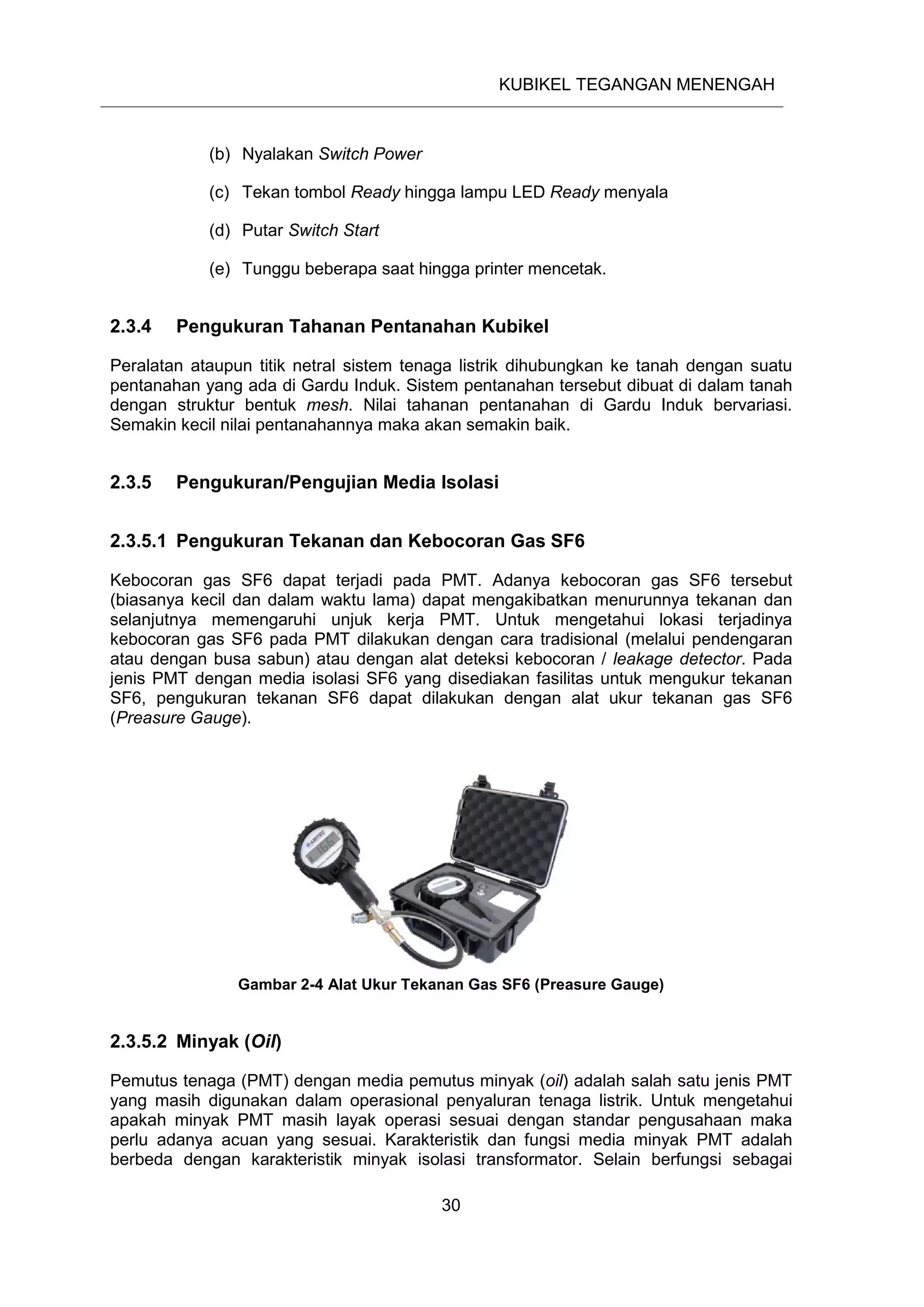 Buku pedoman kubikel tegangan menengah | PDF