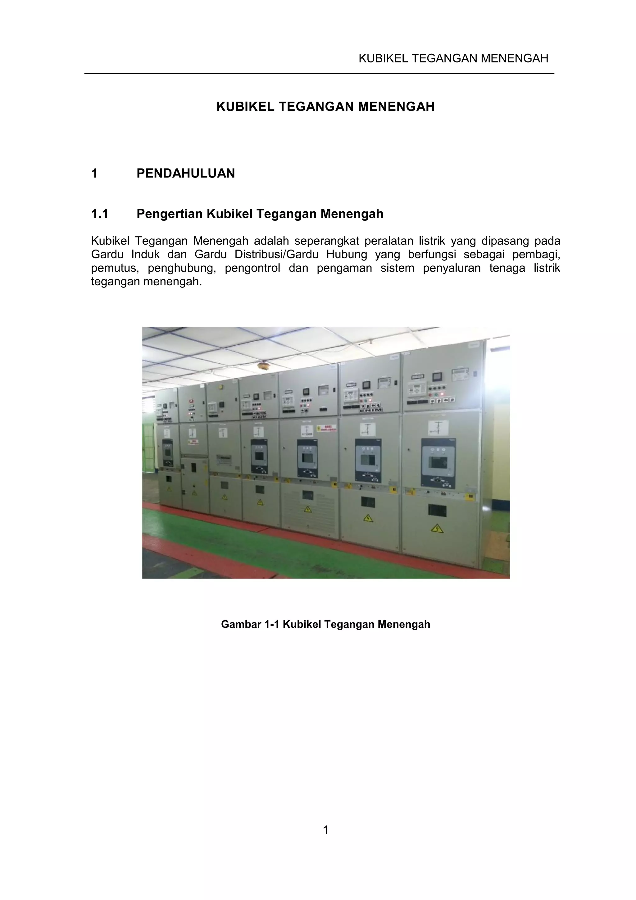 Buku pedoman kubikel tegangan menengah | PDF