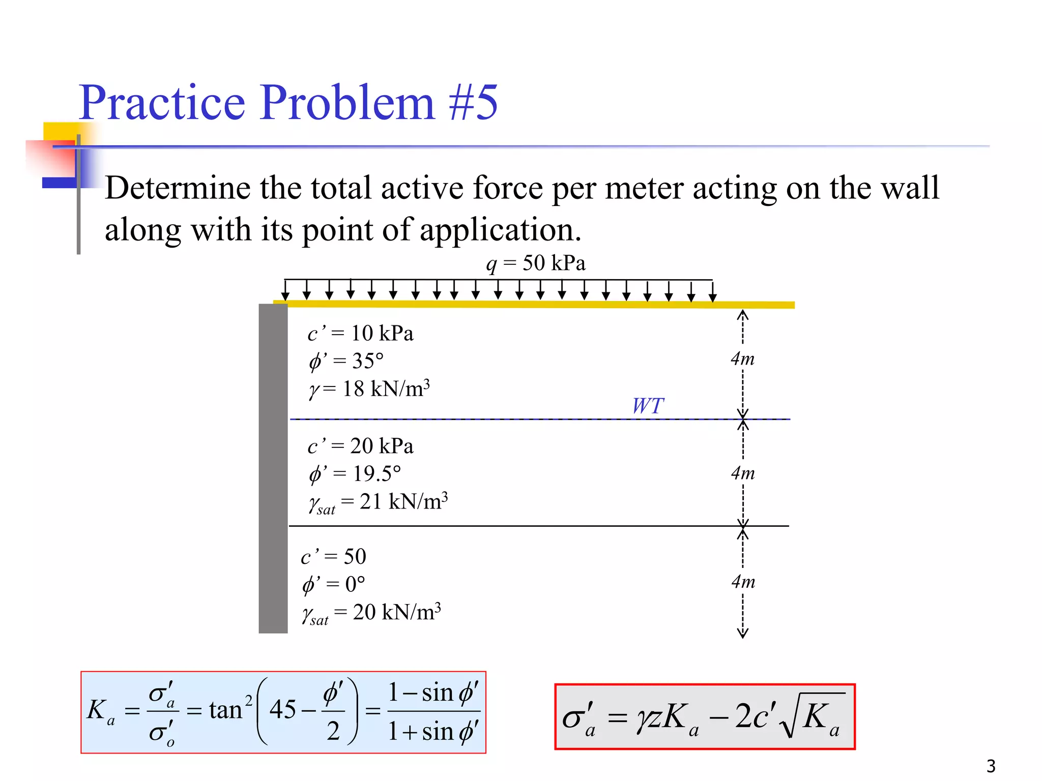 Geotechnical Engineering-II [Lec #24: Coulomb EP Theory] | PPSX