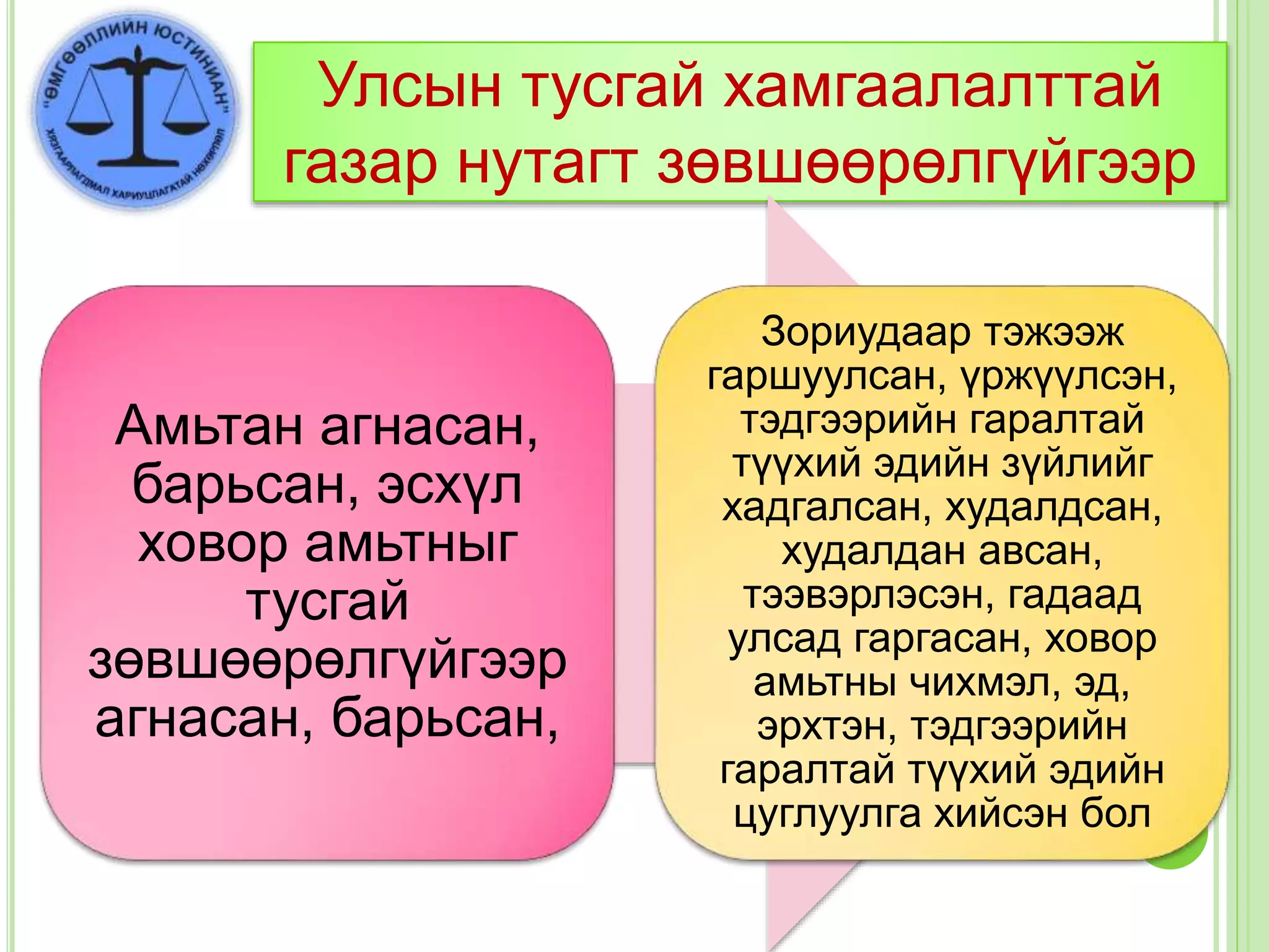 Хүрээлэн байгаа орчны эсрэг гэмт хэрэг Pptx