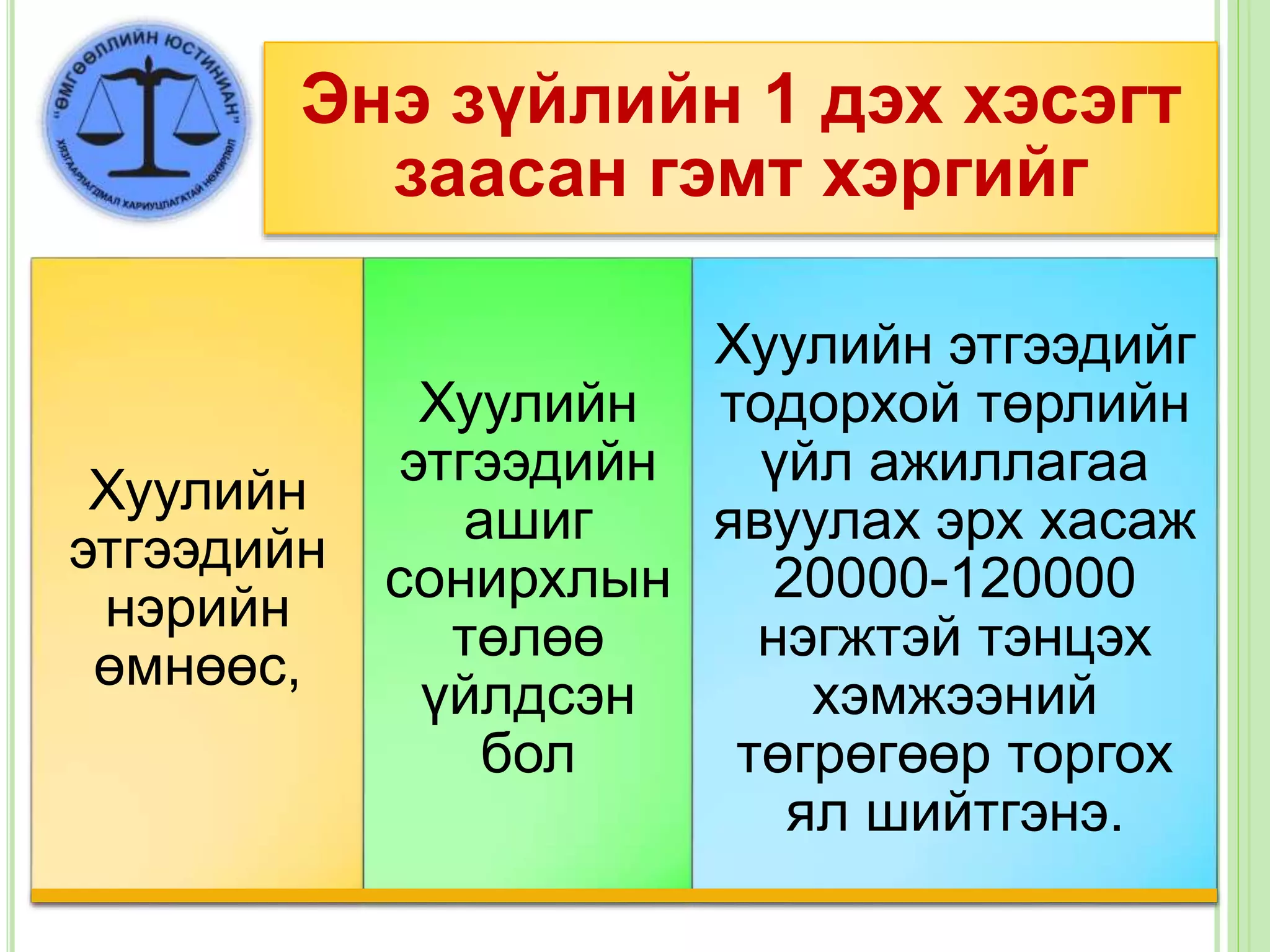 Хүрээлэн байгаа орчны эсрэг гэмт хэрэг Pptx
