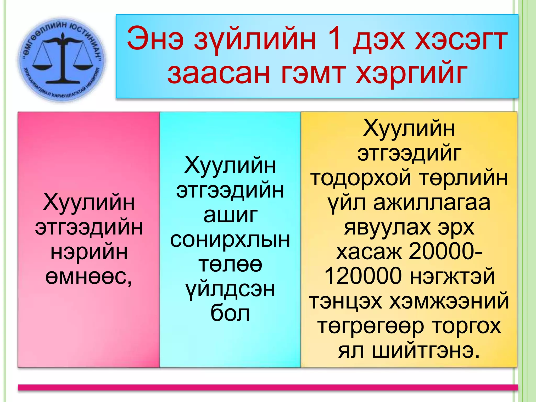 Хүрээлэн байгаа орчны эсрэг гэмт хэрэг Pptx