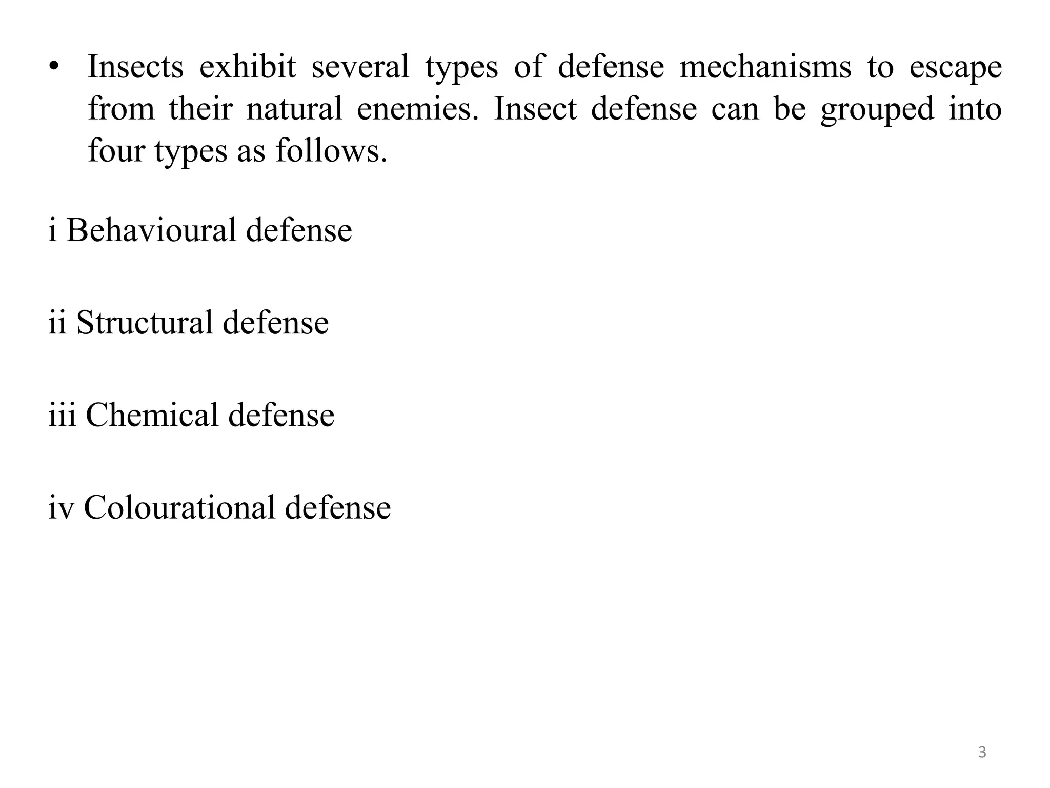 Offense and defense behavior in insects | PPTX