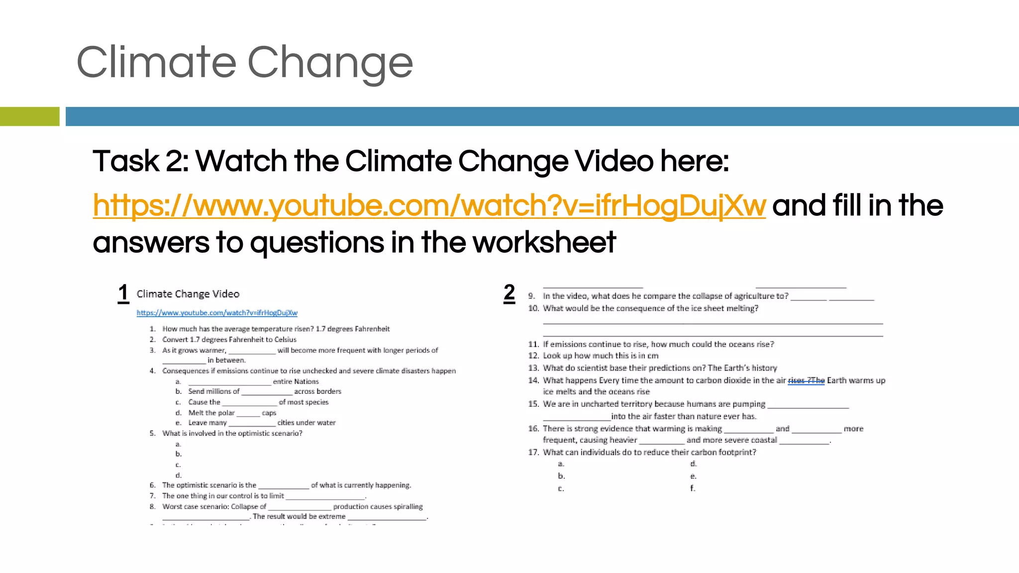 24 - Biomes climate change and food production (WILB) | PPT