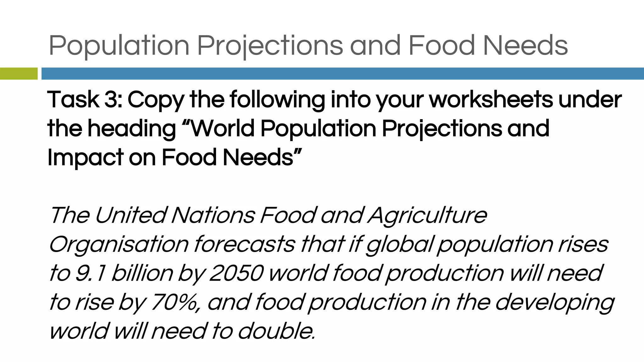 24 - Biomes climate change and food production (WILB) | PPT