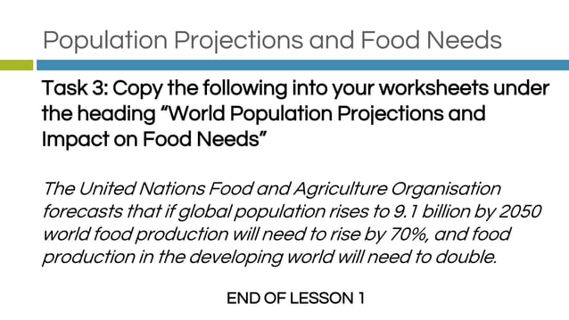 24. Biomes climate change and food production - re-upload (WILB) | PPT ...