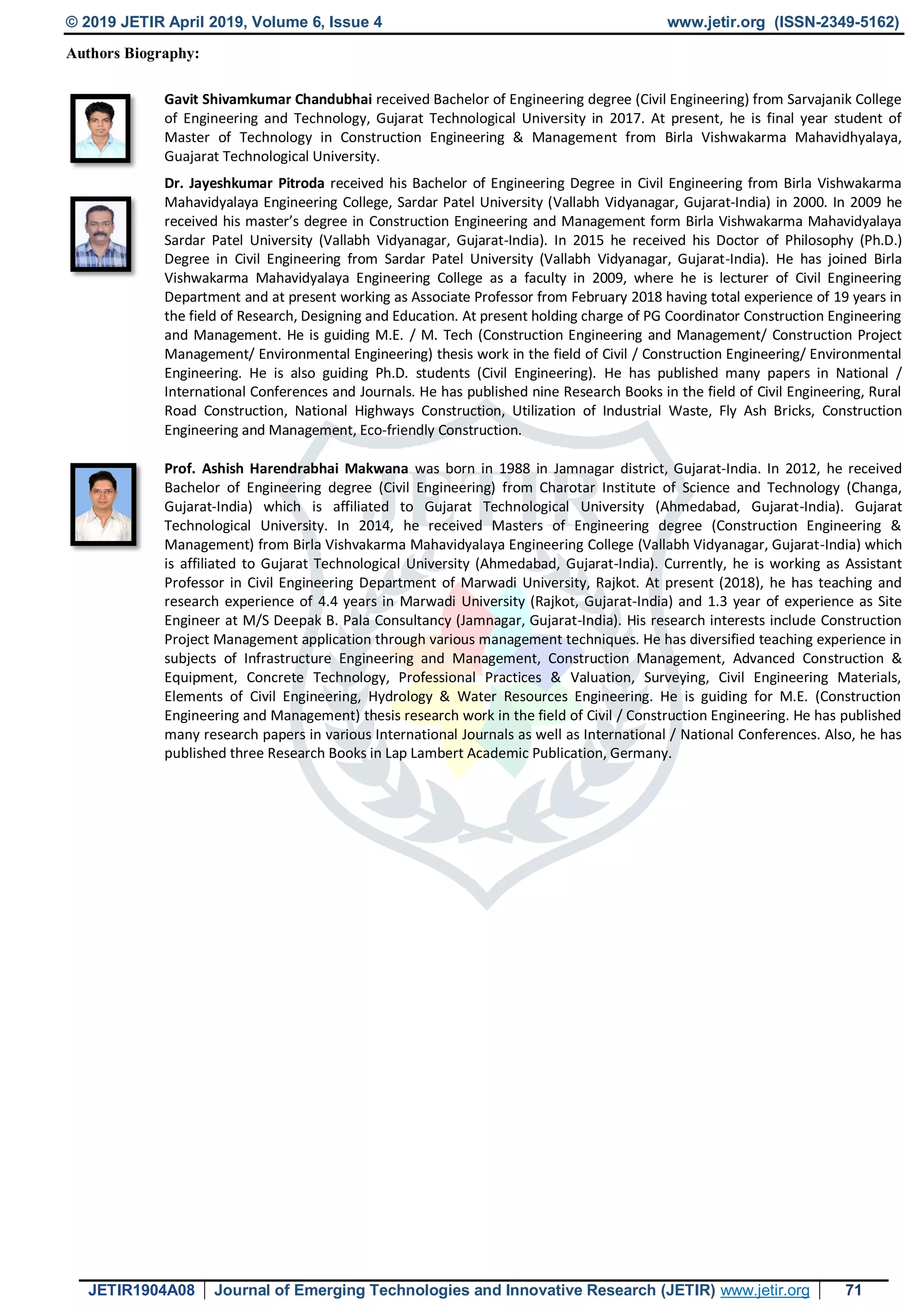 Risk Management in High Rise Construction Projects: A Review | PDF