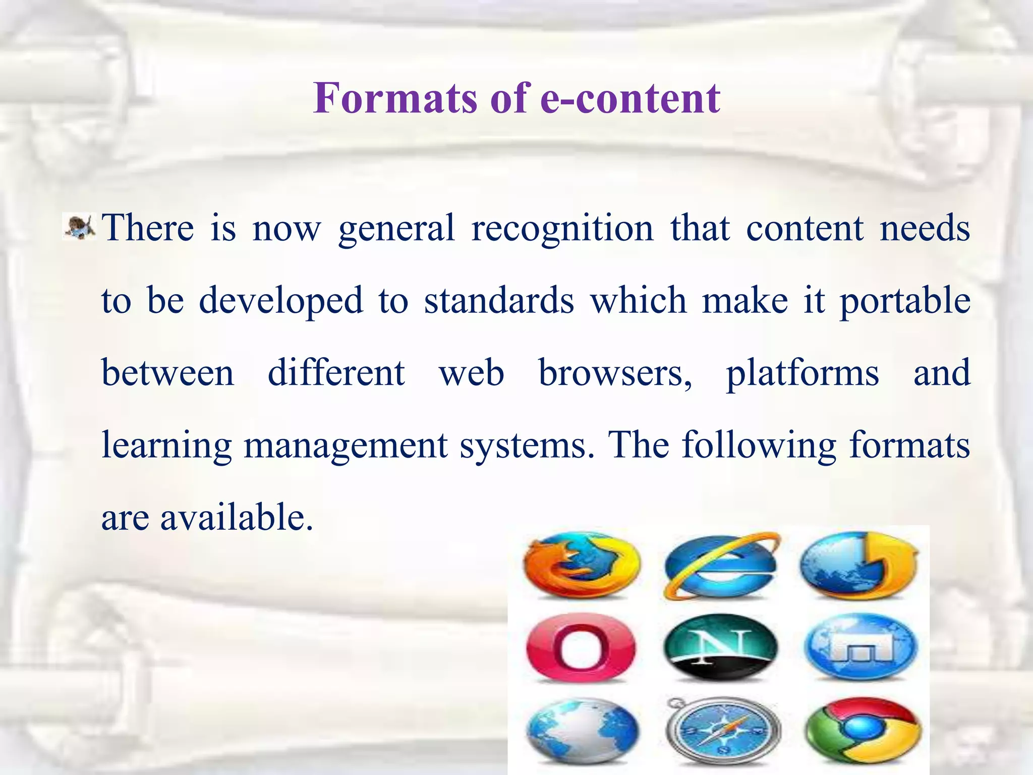 Formats of e-content - R.D.Sivakumar | PPT