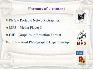 Formats of e-content - R.D.Sivakumar | PPT