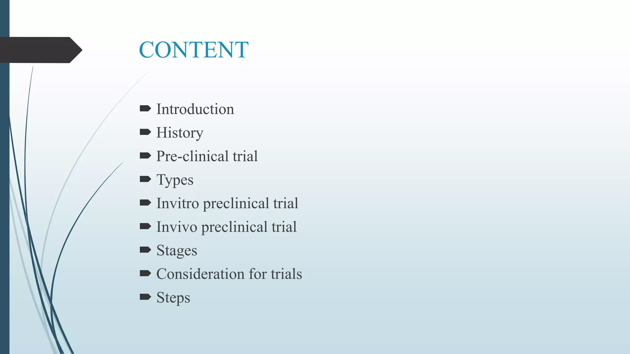 Pre Clinical Trials - Introduction | PPTX