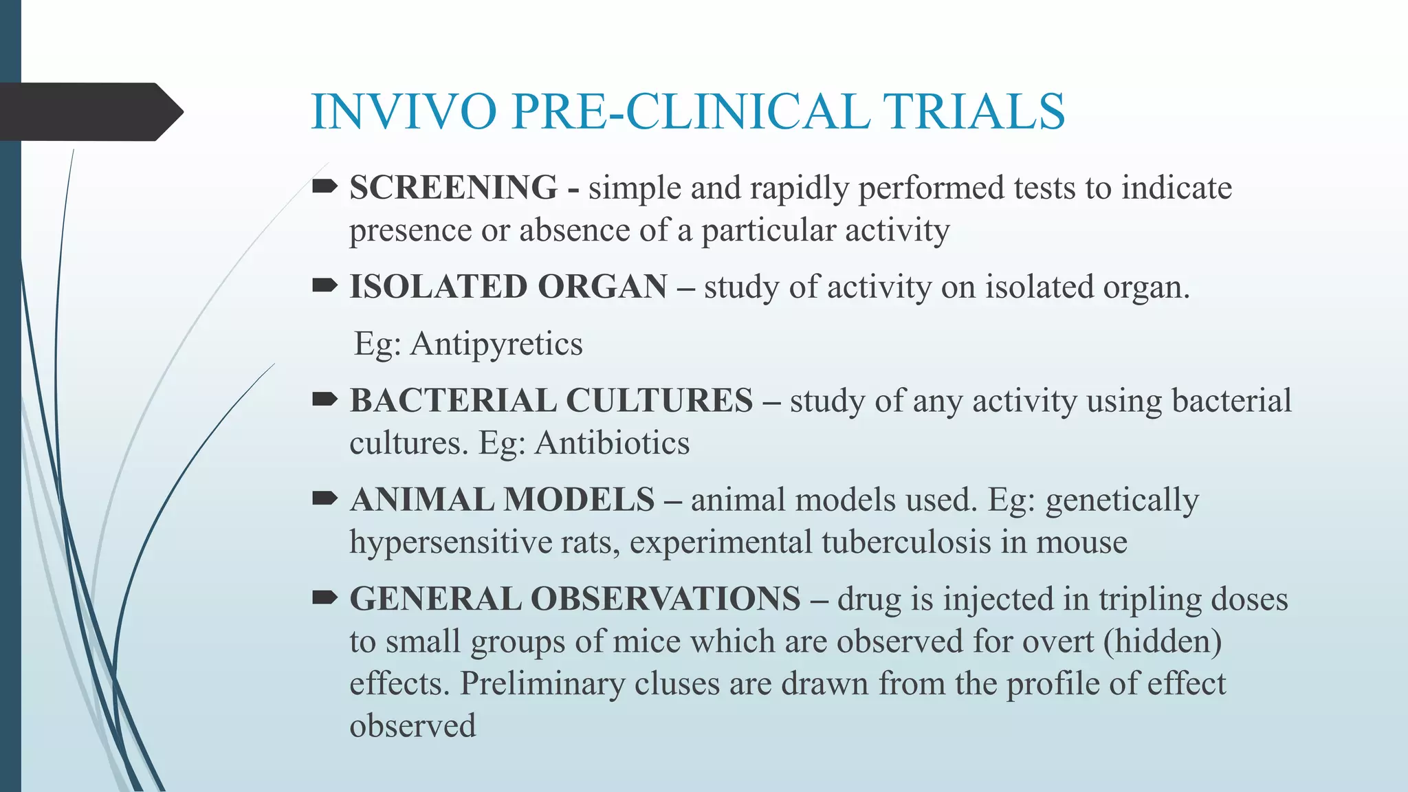 Pre Clinical Trials - Introduction | PPTX