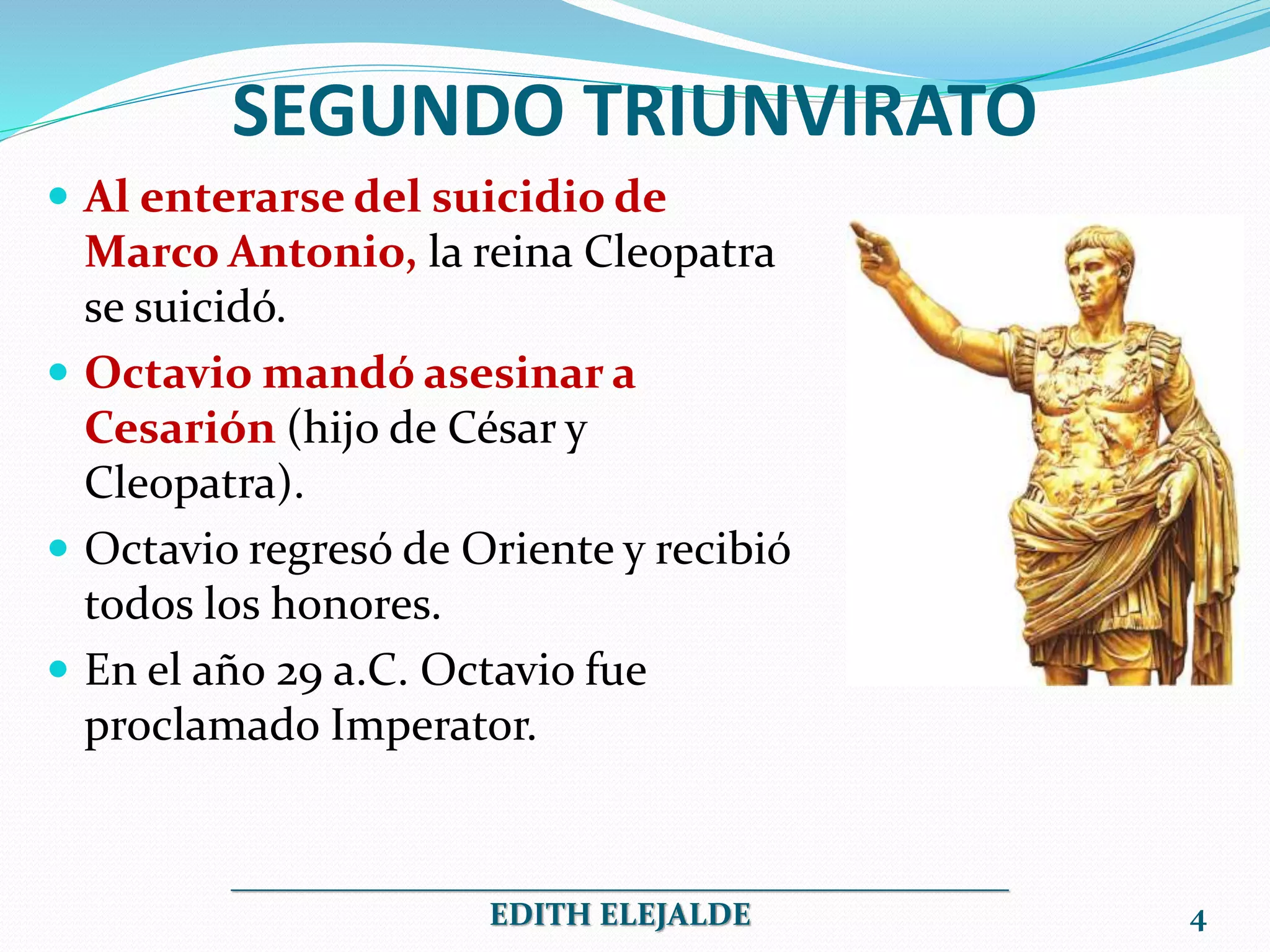 EL SEGUNDO TRIUNVIRATO | PPT